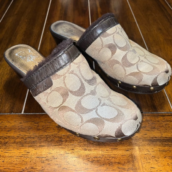 Coach | Shoes | Coach Signature Womens Clogs | Poshmark